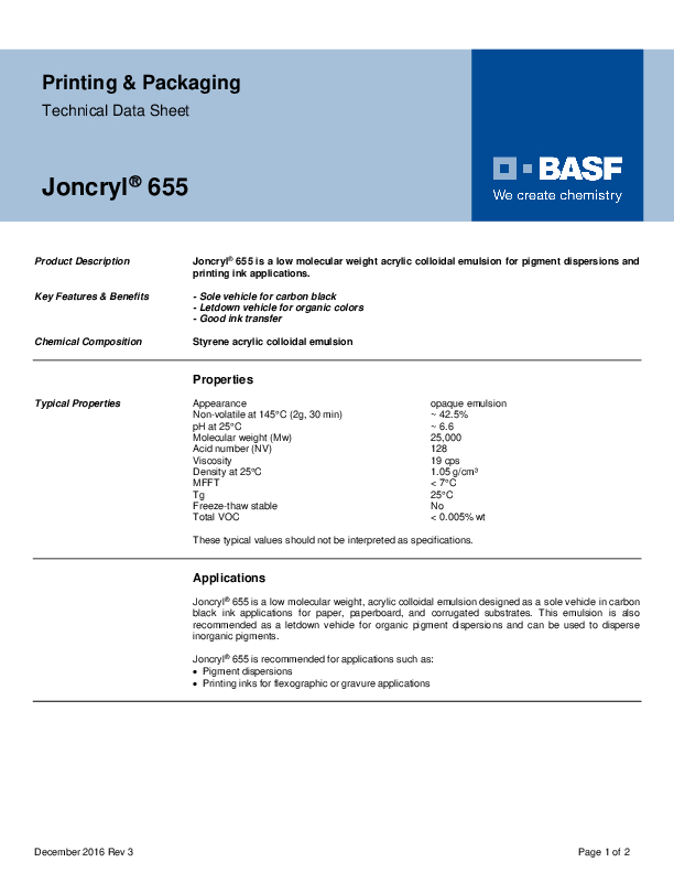 JONCRYL® 655 | BASF