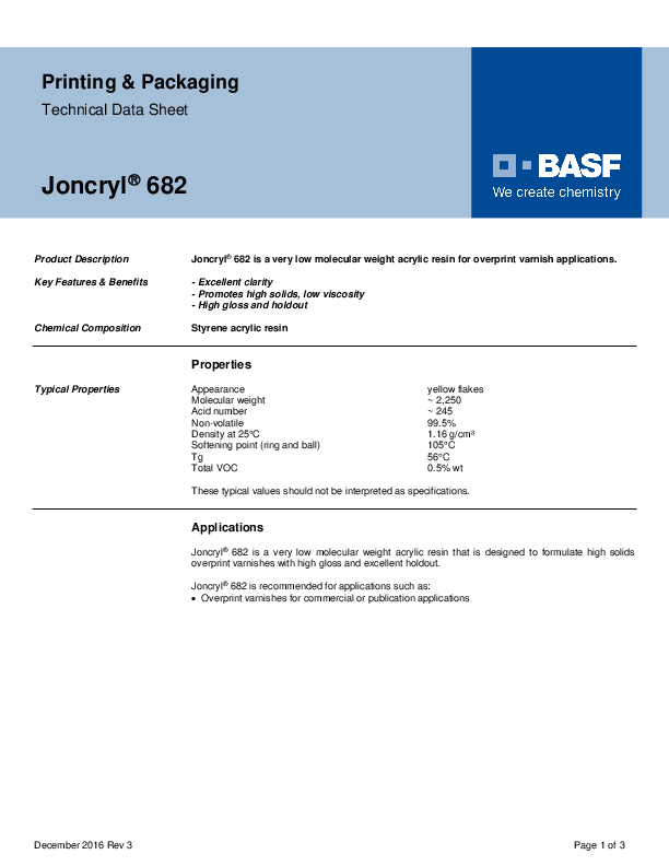 JONCRYL® 682 | BASF