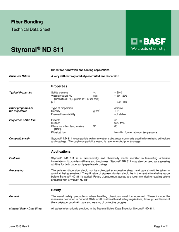 STYRONAL® ND 811 | BASF