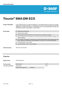 TINUVIN® 9945-DW ECO | BASF