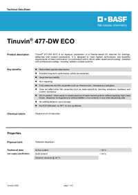 TINUVIN® 477-DW ECO | BASF