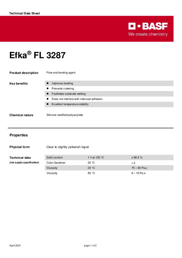 EFKA® FL 3287 | BASF