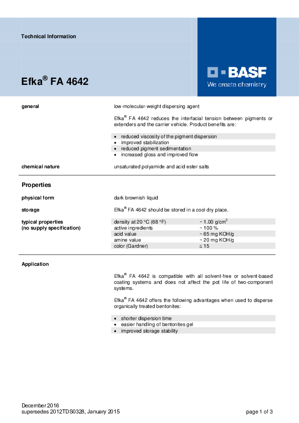 EFKA® FA 4642 | BASF