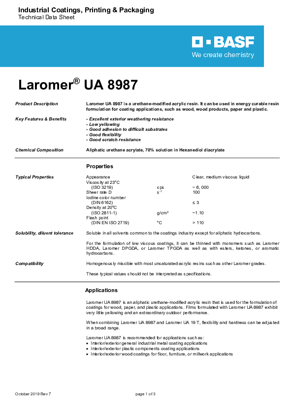 LAROMER® UA 8987 | BASF