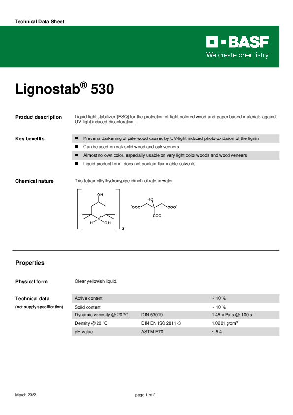 LIGNOSTAB® 530 | BASF