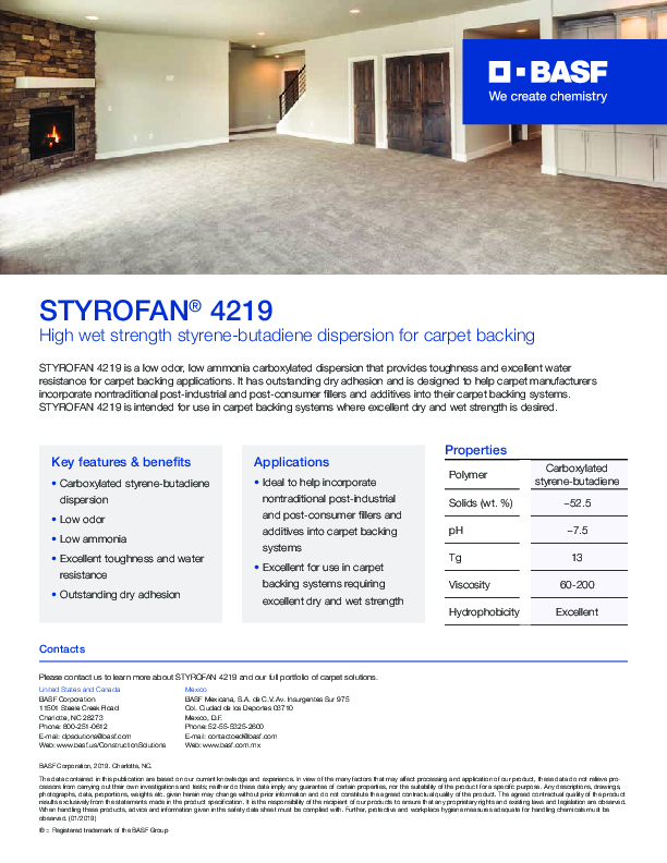 STYROFAN® 4219 | BASF