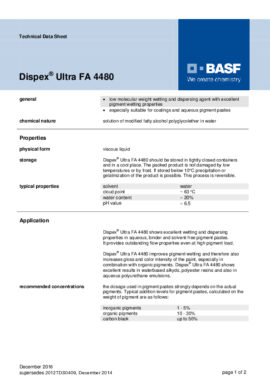 DISPEX® Ultra FA 4480 | BASF
