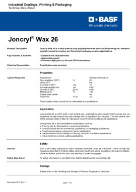 JONCRYL® Wax 26 | BASF