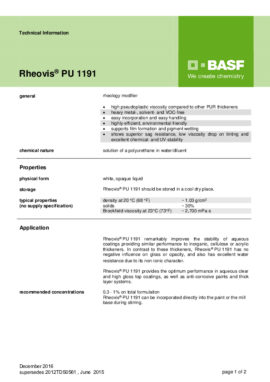 RHEOVIS® PU 1191 | BASF